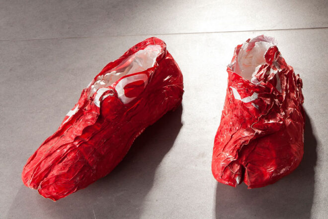 Plastic Bag Shoes From Israel at Milan Design Week - Green Prophet