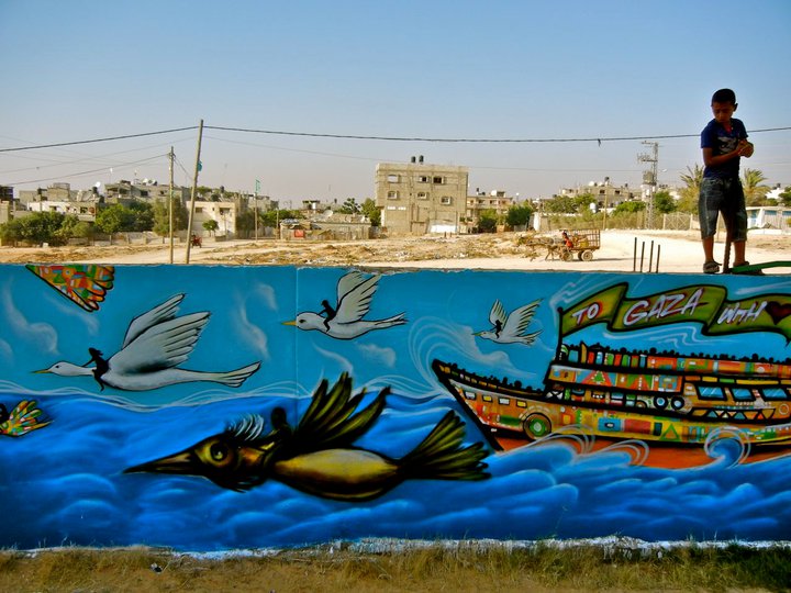 The Stunning Water Murals of Gaza (PHOTOS) - Green Prophet