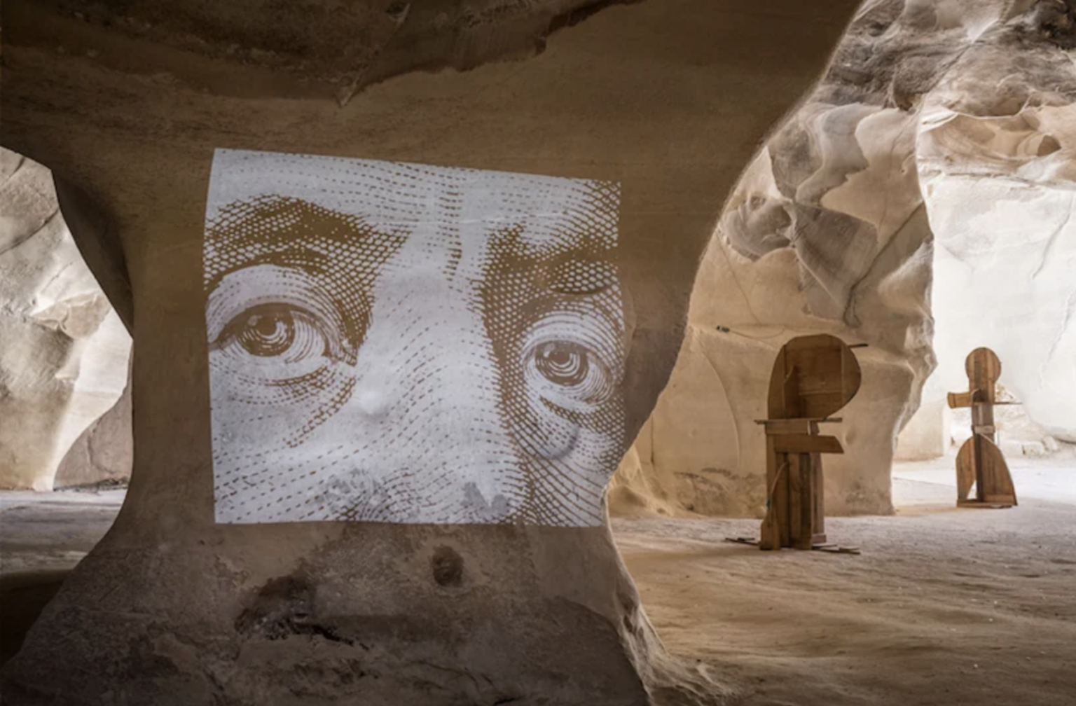 Ancient grotto projects Ivo Bisignano's human forms - Green Prophet