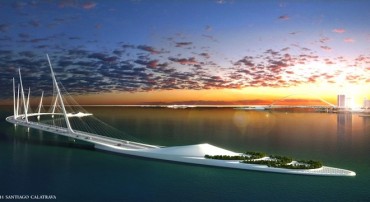 Calatrava's Sharq Crossing adds 3 bridges and an elevated park to Doha ...