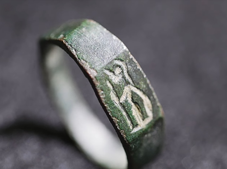 Ancient Goddess of War ring found by boy in Israel - Green Prophet