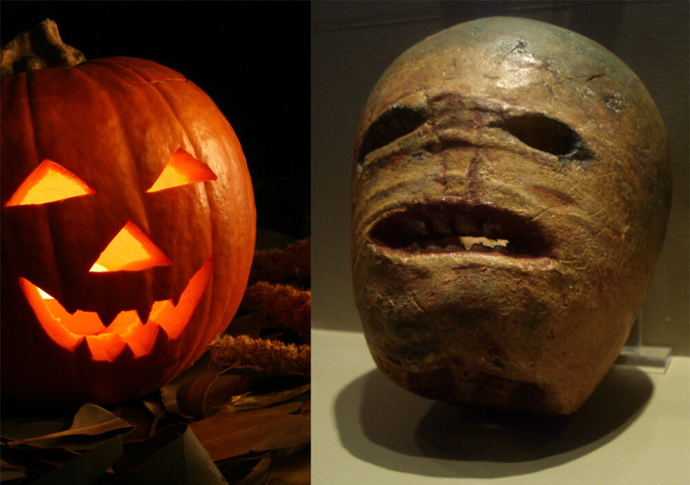 Carved ghost turnip head way scarier for Halloween - Green Prophet