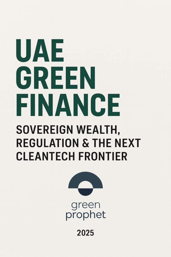 The UAE and sovereign wealth funds for green tech 2025 - get the report ...