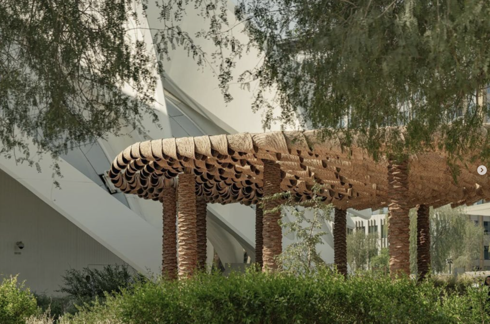 Palm Pavilion features local Emirati traditions - Green Prophet