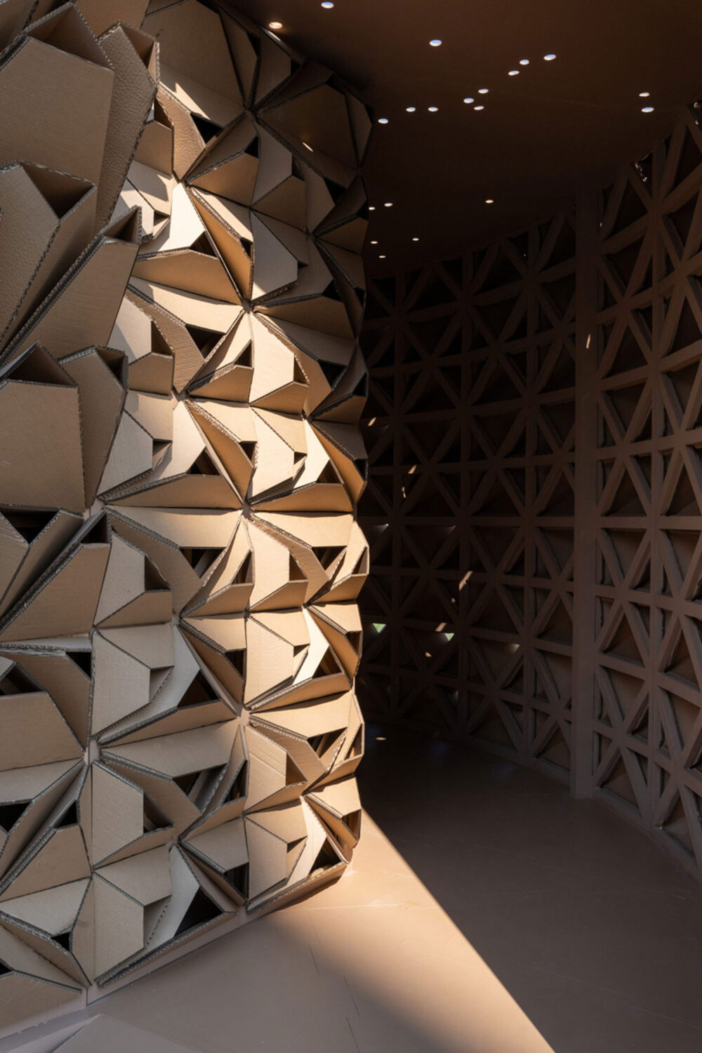 A cardboard pavilion for Dubai Design Week - Green Prophet