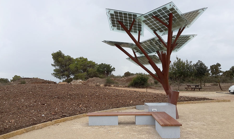 Masdar City's solar tree - Green Prophet